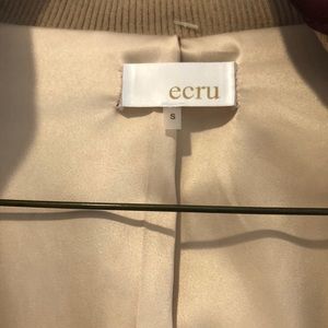 ecru | Jackets & Coats | Ecru Suede Sporty Jacket | Poshmark